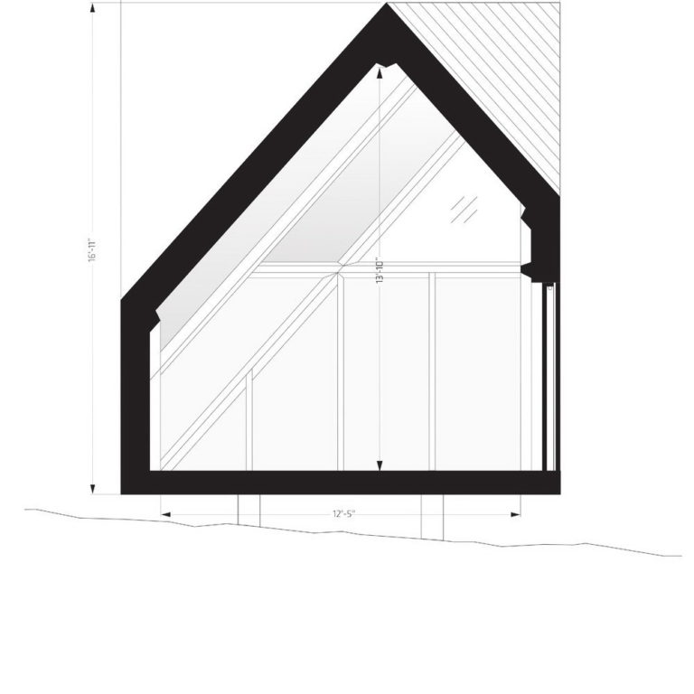 A45 | Tiny Triangular Cabin in New York by BIG | Wowow Home Magazine