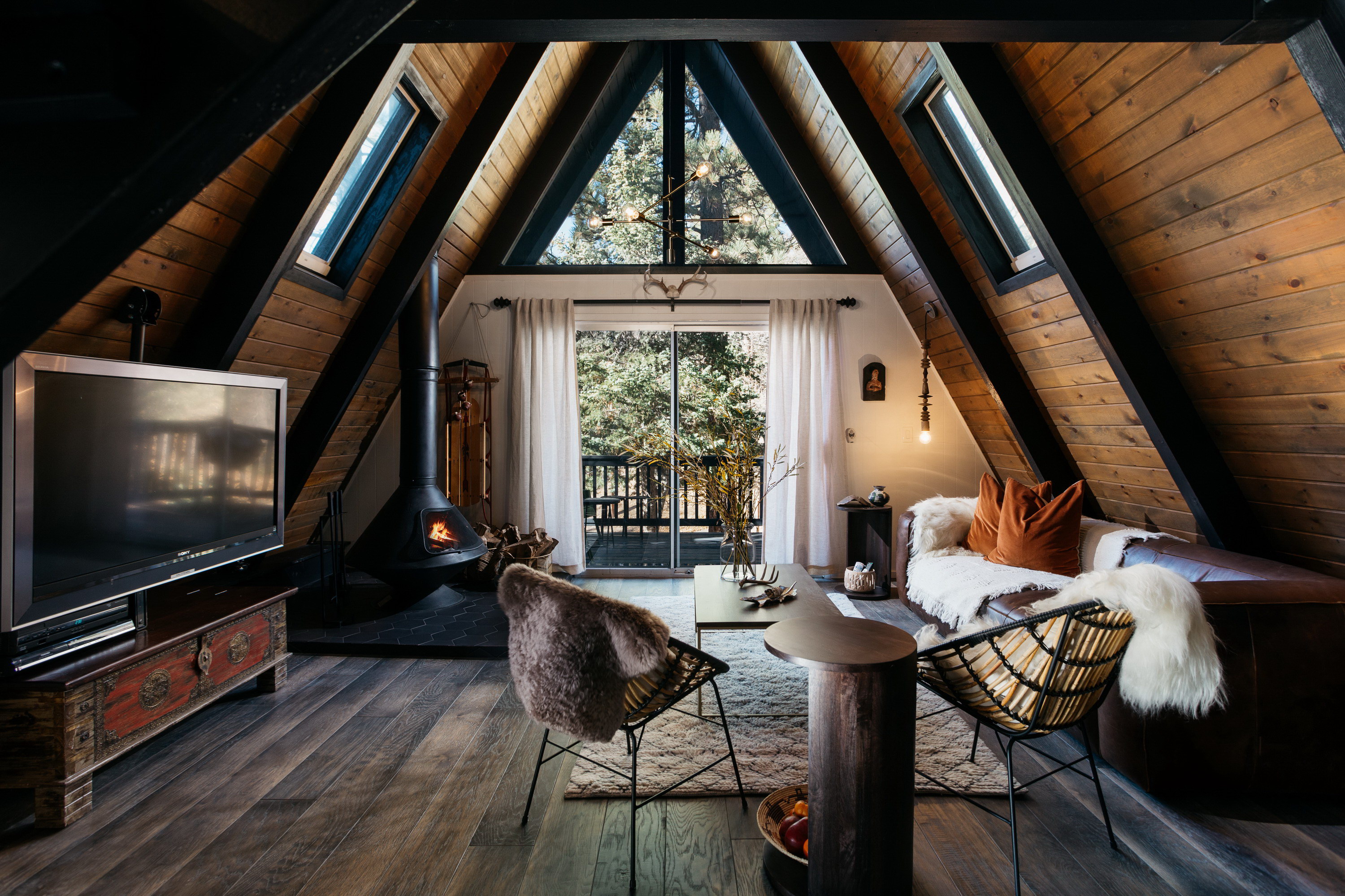 Courtney Poulos Eclectic A Frame House Wowow Home Magazine