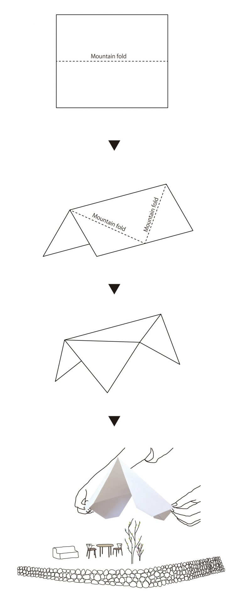 Origami House | Home with an Origami-Like Roof | Wowow Home Magazine