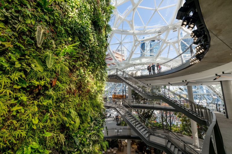 The Spheres in the New Amazon Headquarters | Wowow Home Magazine